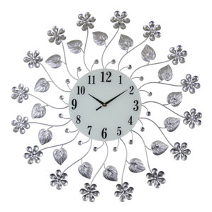 Floral Wall Clocks You'll Love | Wayfair