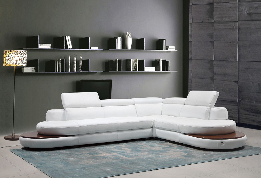 Orren Ellis Coalpit Heath Leather Sectional & Reviews | Wayfair.ca