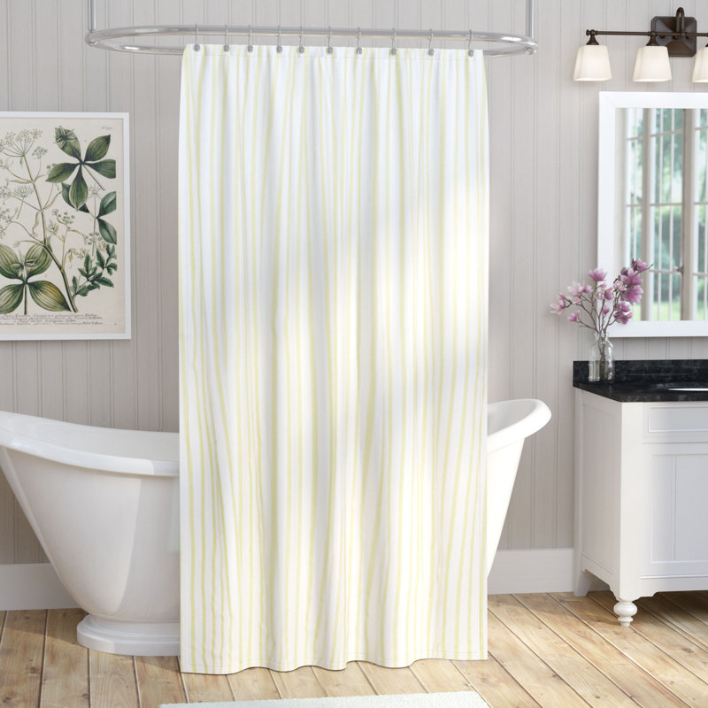 August Grove Cotton Single Shower Curtain And Reviews Wayfair