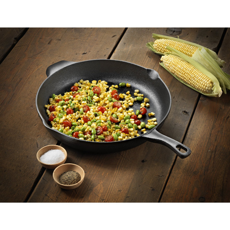 Calphalon Pre-Seasoned Cast Iron 12" Non-Stick Frying Pan & Reviews ...