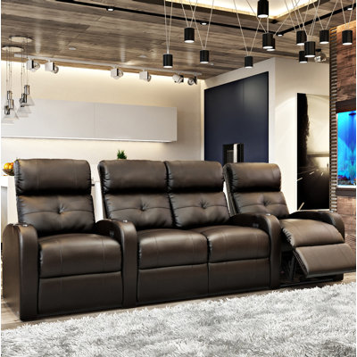 4 seat Theater Seating You'll Love | Wayfair