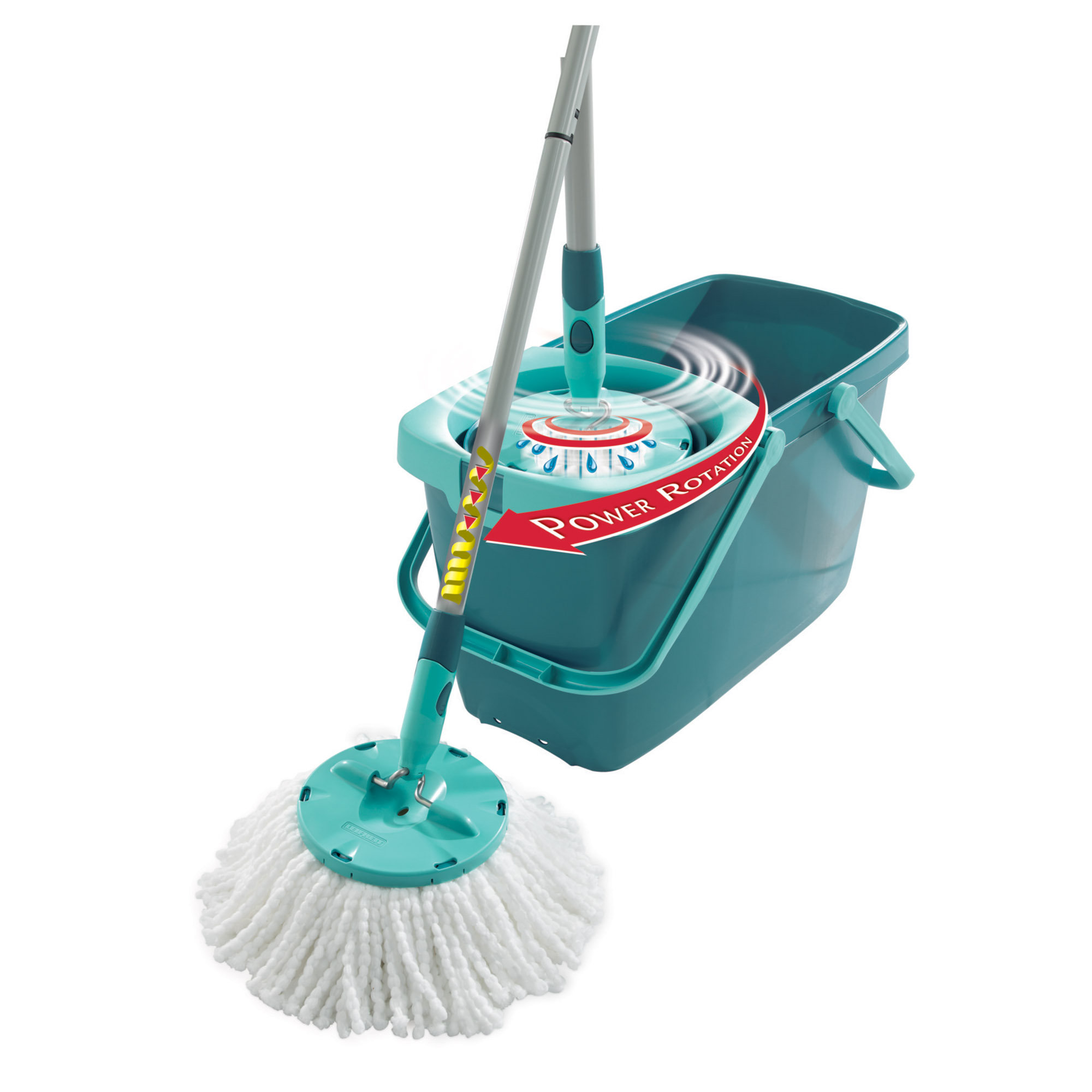 Leifheit Clean Twist Mop Set With Mop And Spin Bucket And Reviews Wayfair