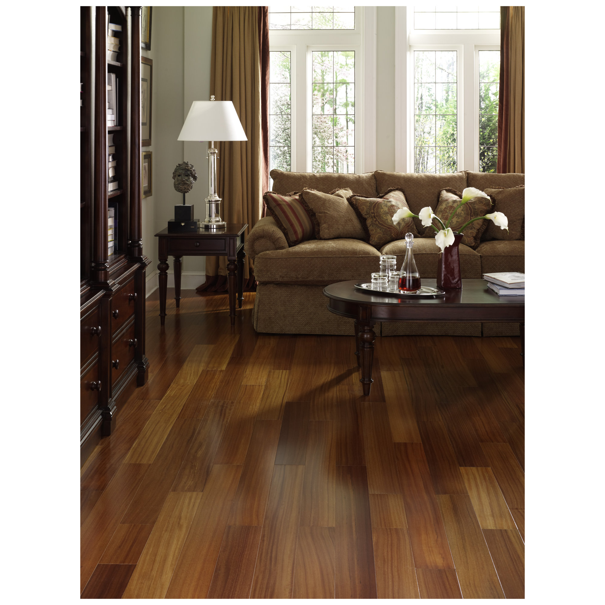 Easoon USA 3-1/4" Solid Brazilian Teak Hardwood Flooring in Natural ...