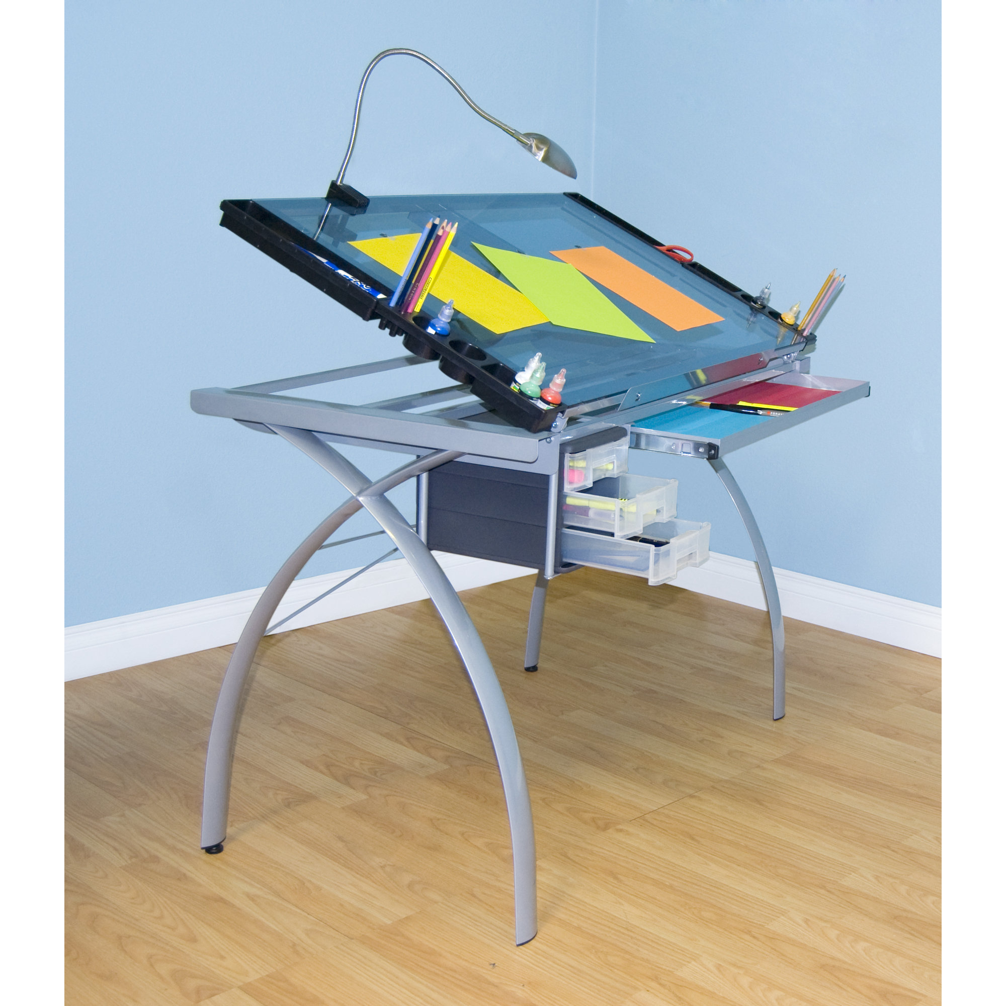 Futura Glass Drafting Table at Zoe Devaney blog