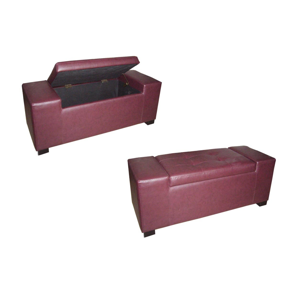 Ore Furniture Faux Leather Storage Bench And Reviews Wayfair