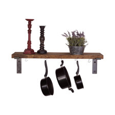 Wall Mounted Pot Racks You'll Love | Wayfair