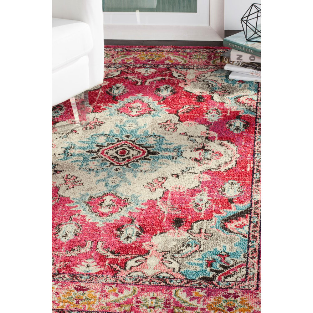 Bungalow Rose Crosier Pink Area Rug & Reviews | Wayfair