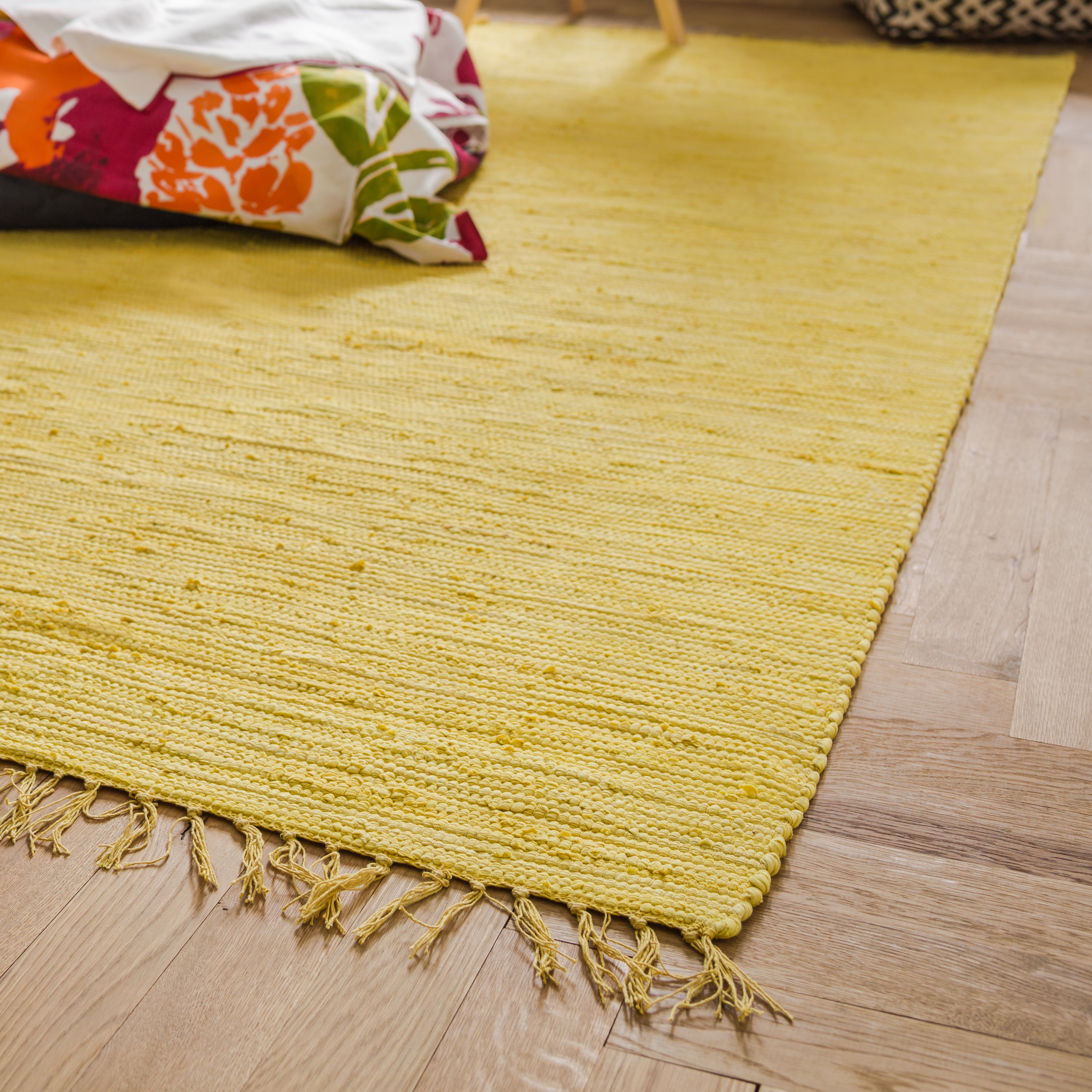 Riley Ave. Sue Hand-Woven Yellow Area Rug & Reviews | Wayfair.co.uk