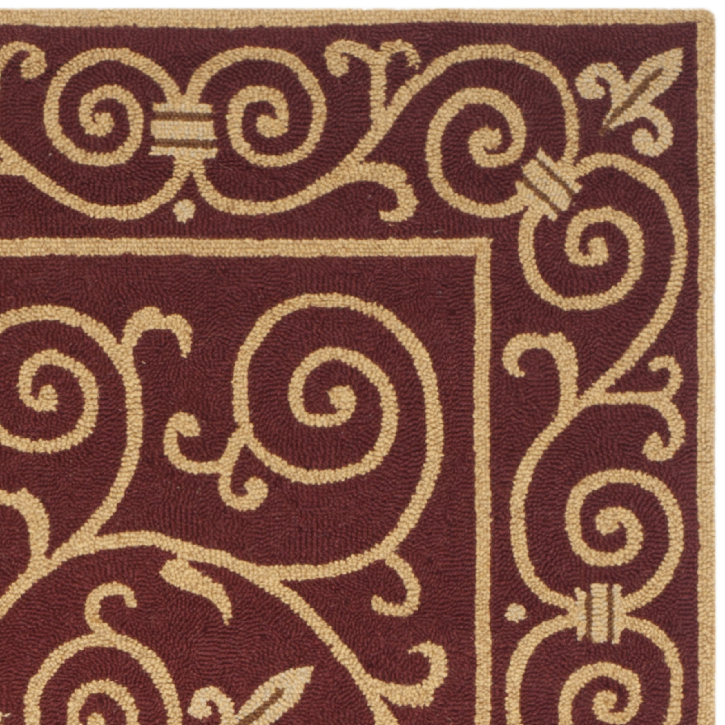 Fleur De Lis Living Brayton Burgundy/Iron Gate Area Rug & Reviews ...